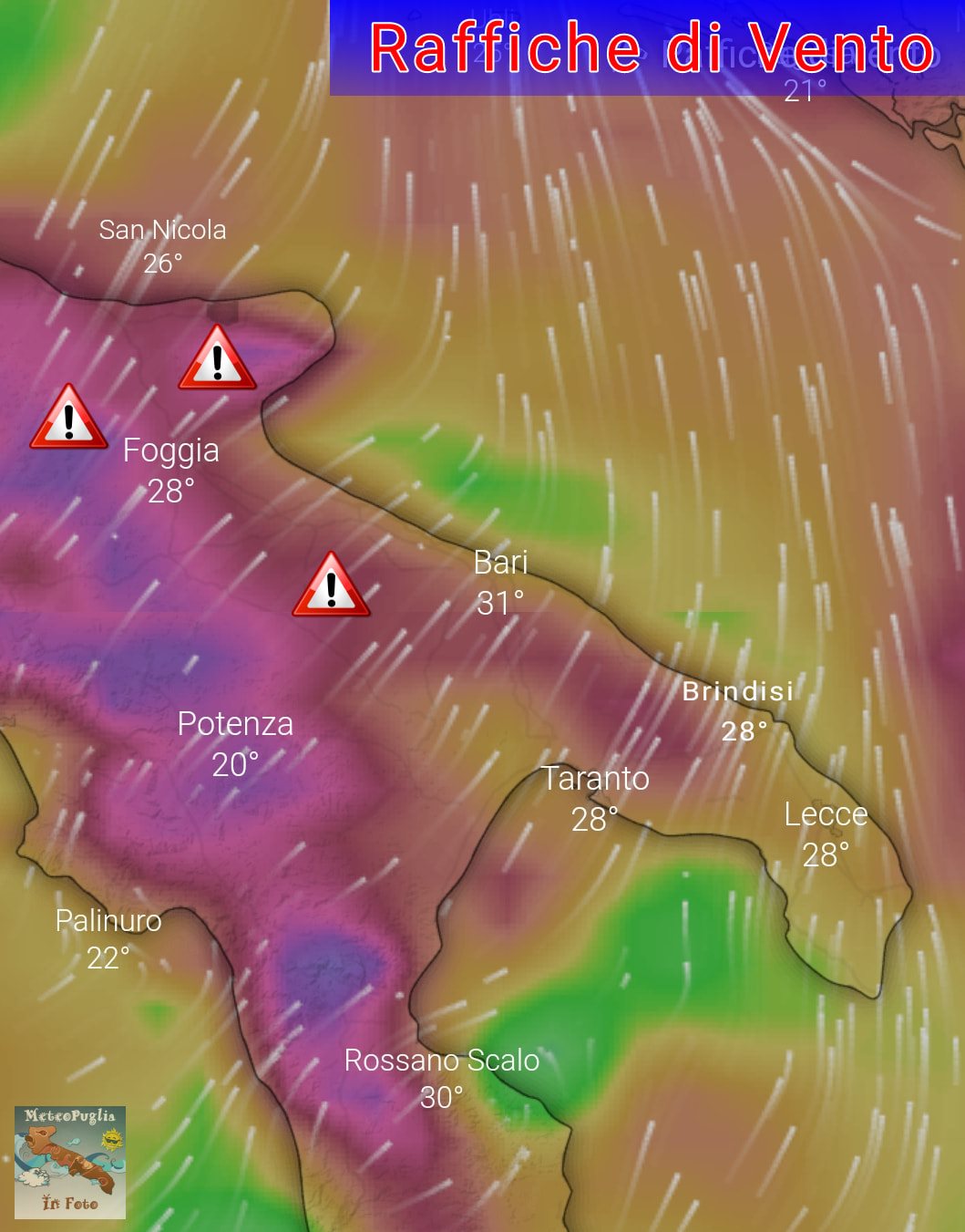 Attenzione al vento! Libeccio in forte rinforzo nelle prossime ore ...