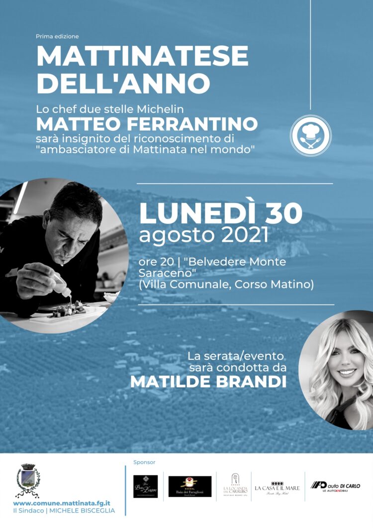 Lo chef due stelle Michelin Matteo Ferrantino sarà il “Mattinatese dell ...