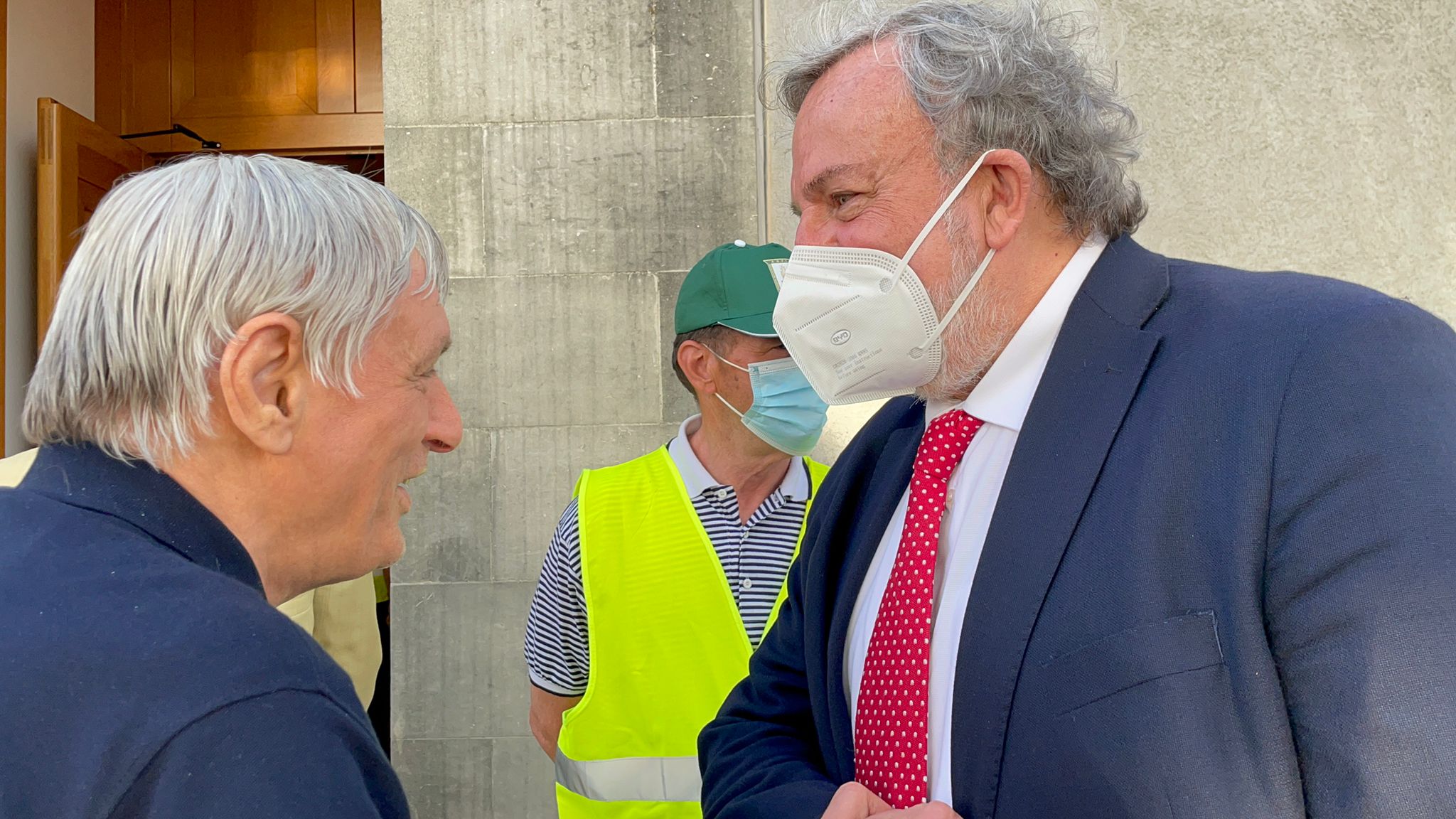 Don Ciotti ed Emiliano alla presentazione della fondazione "Fumarolo ...