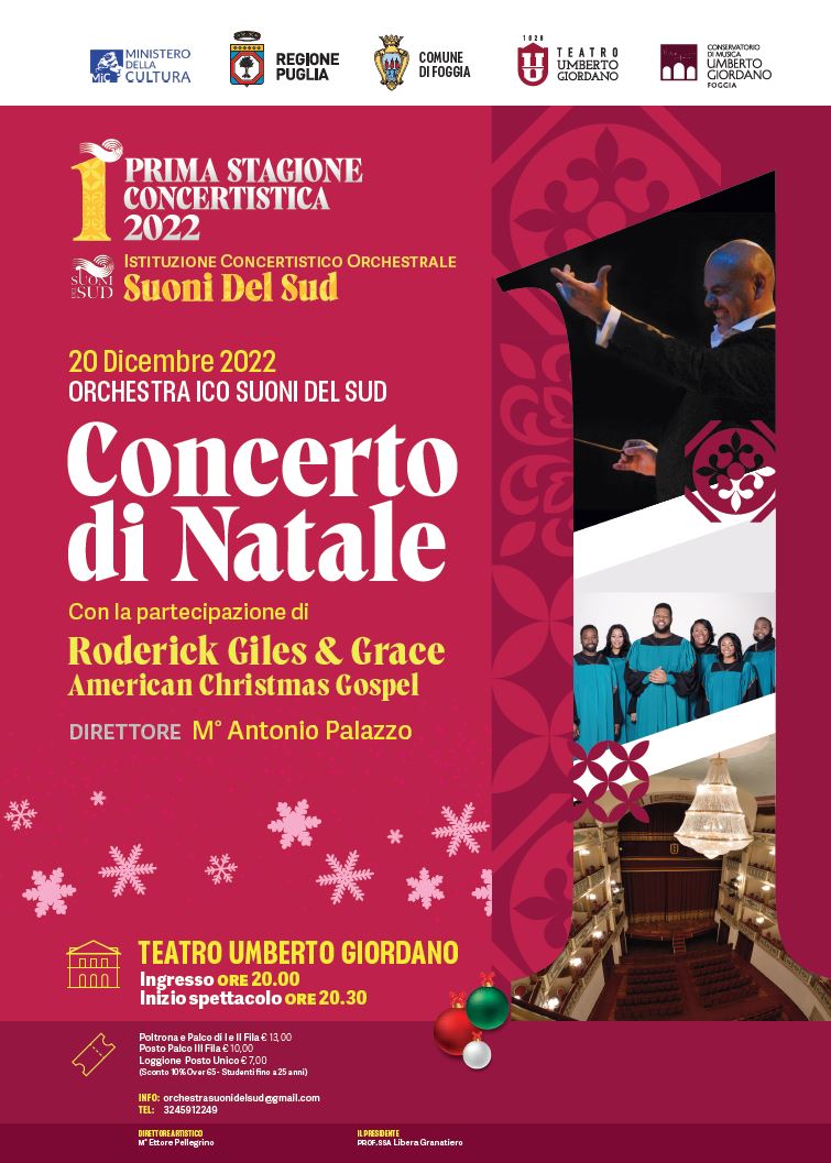 L'American Christmas Gospel del "Roderick Giles & Grace" il 20 dicembre ...