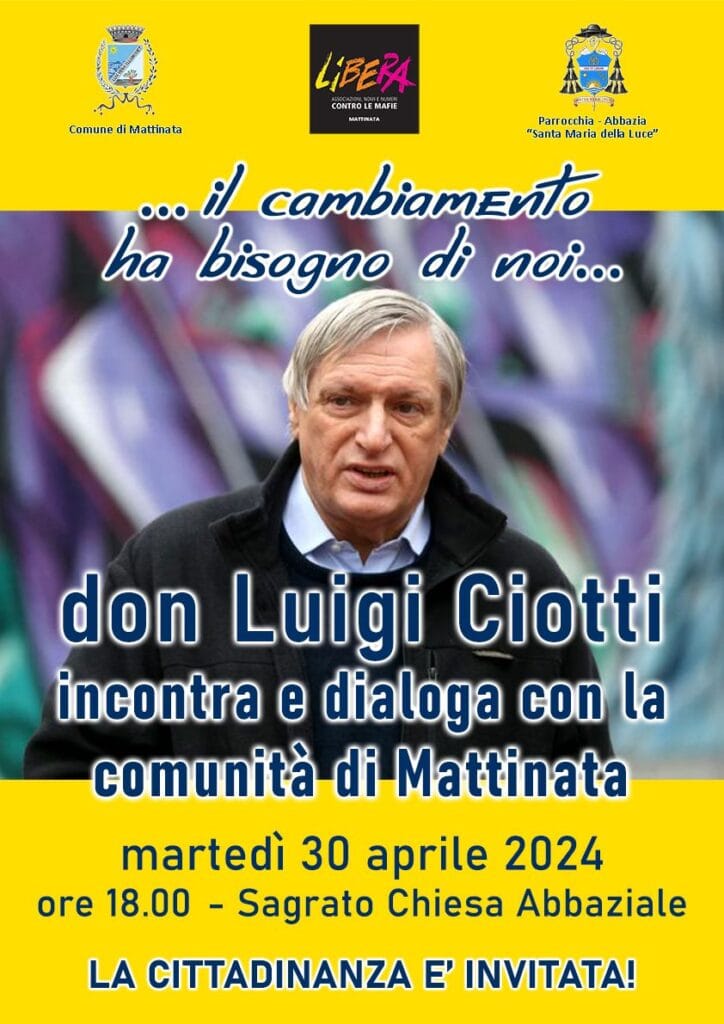 Don Luigi Ciotti arriva a Vieste e Mattinata | IlSipontino.net