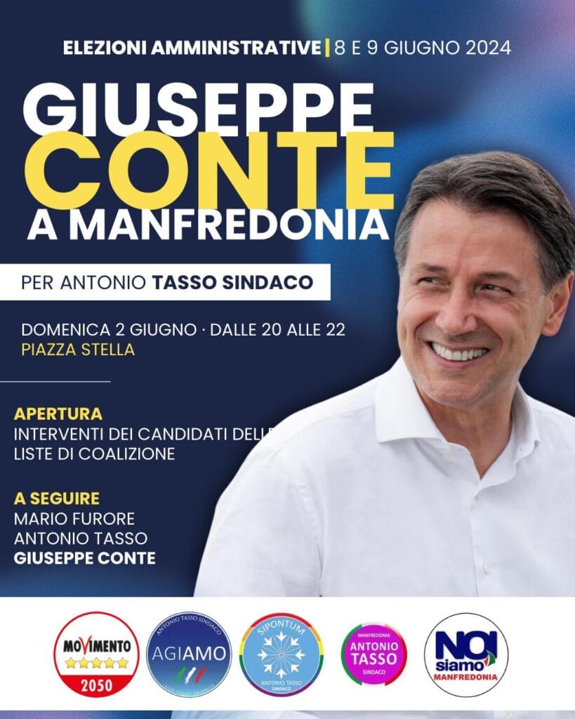 Domenica Giuseppe Conte a Manfredonia | IlSipontino.net