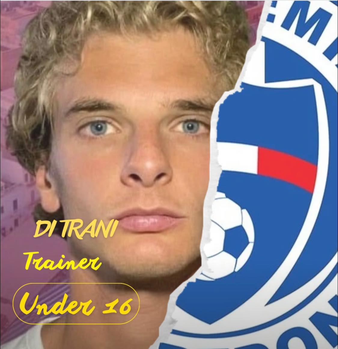 Il giovanissimo Gianluca Di Trani nuovo mister dell'Under 16 dell'Accademia Manfredonia. L ...