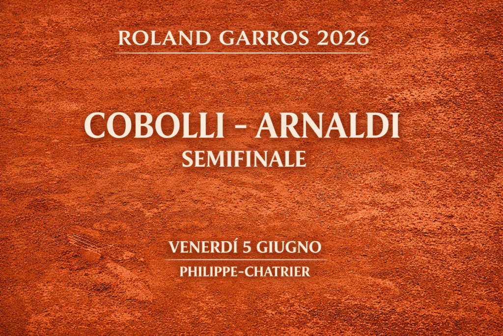 Cobolli – Arnaldi al Roland Garros 2026 | orario programmazione e dove ...